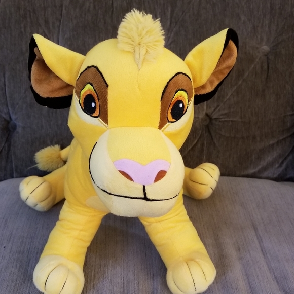 Disney | Toys | Vintage 202 Disney Lion King Simba Large Jumbo Plush 20 ...